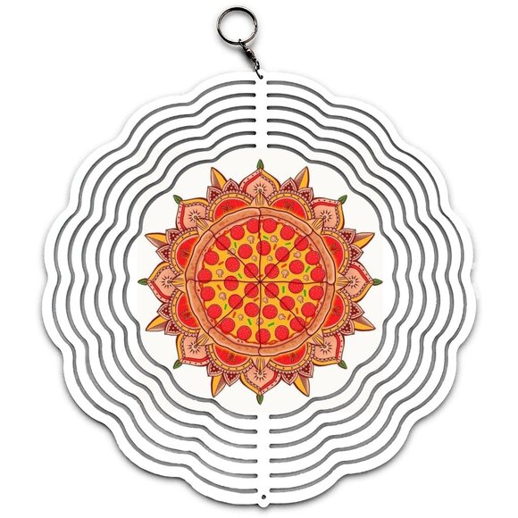 Design | Artistic Pattern Pizza Design Wind Spinner | Poshmark